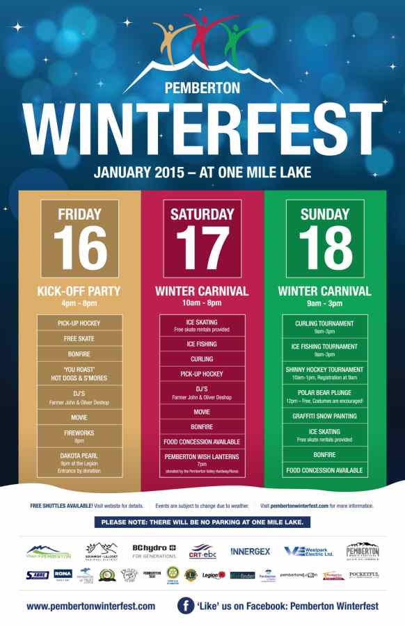 Pemberton Winterfest 2015 Events and Schedule